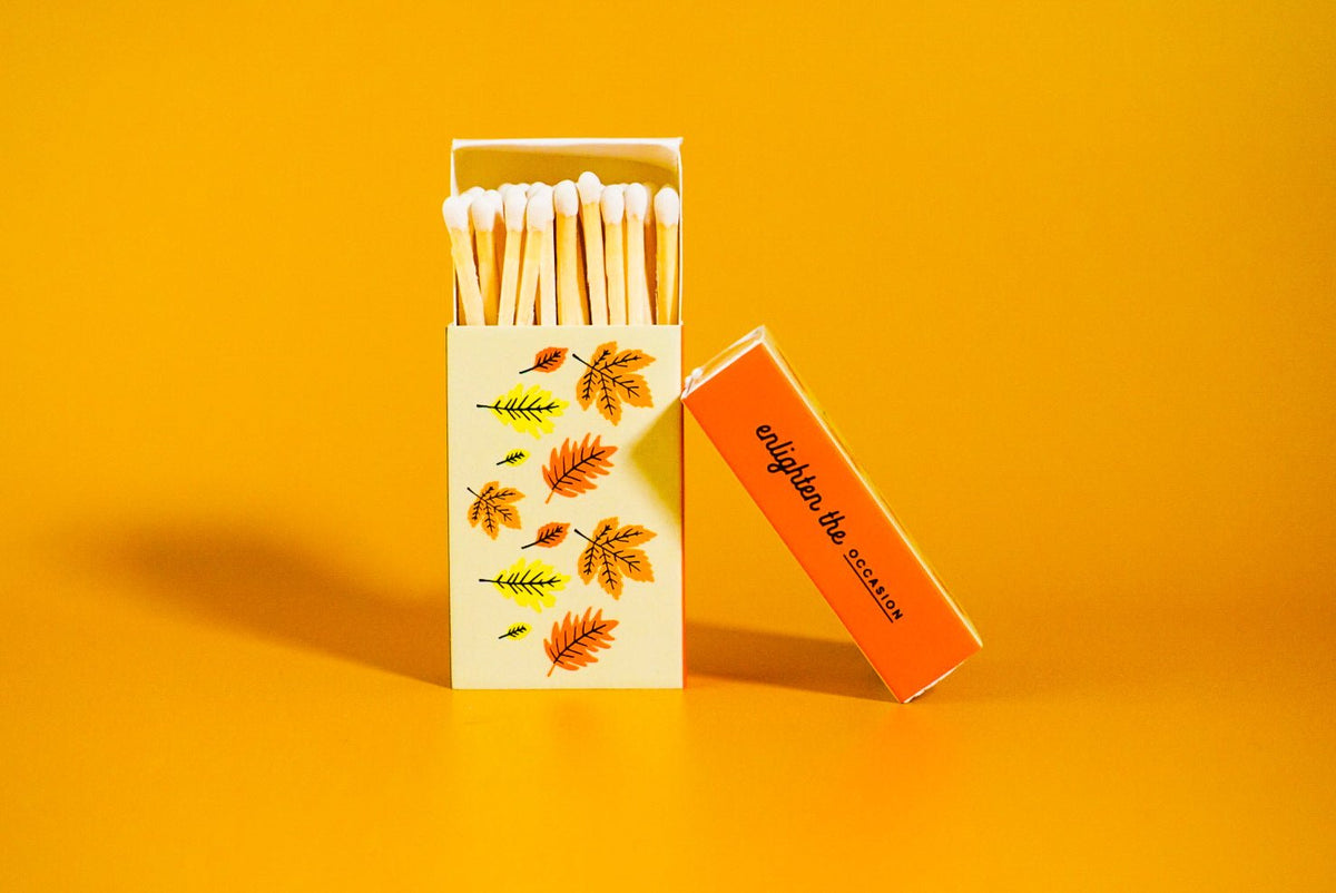 Fall Leaves Matchbox – Enlighten the Occasion